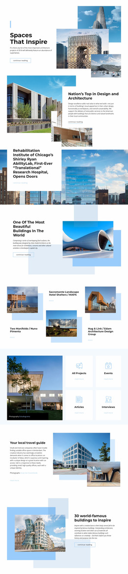 Design of Architecture Web Page Design