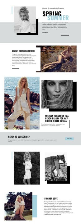 Winning rules of fashion HTML Template