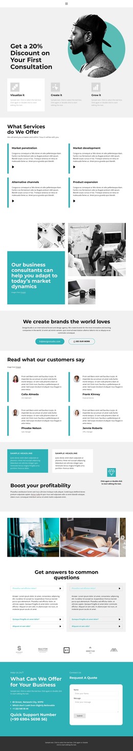 Innovative solutions and support HTML Template
