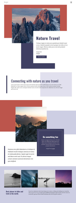 Travel Blog HTML Template