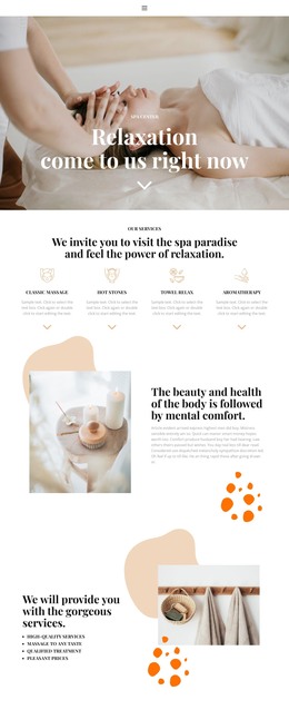 Exceptional beauty service HTML Template