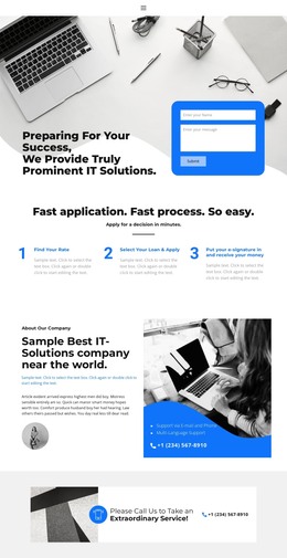 Strategy and consulting HTML Template