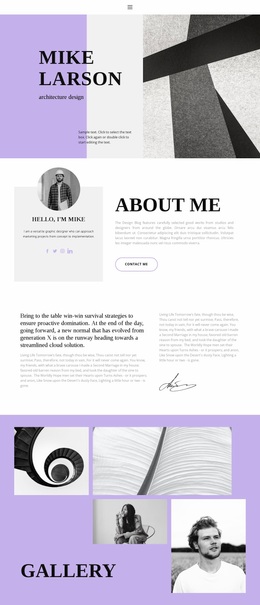 Artist biography Website Design