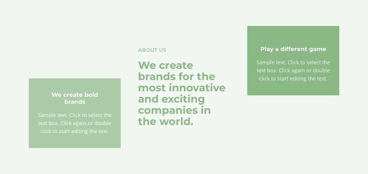 Grid with groups Website Template