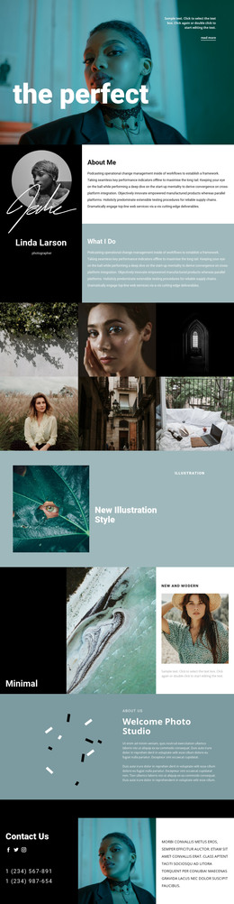 Web developer portfolio HTML Template