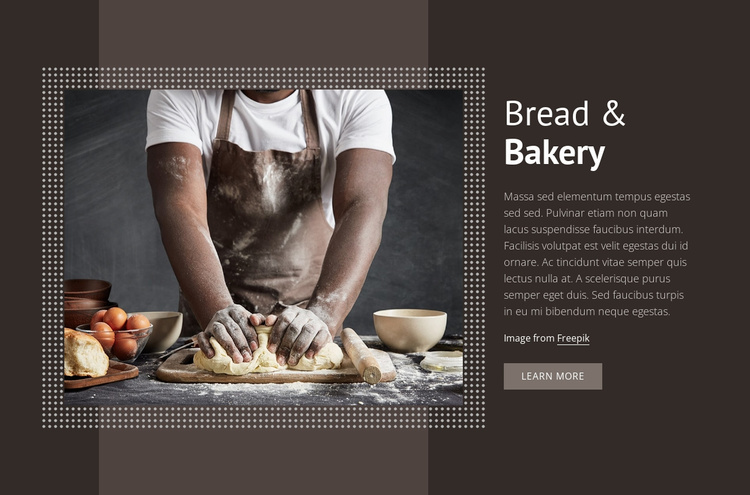 Bread & Bakery Website Template
