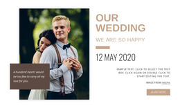 How to Plan a Wedding HTML Template