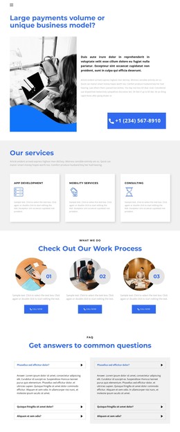 Successful financial strategy HTML Template