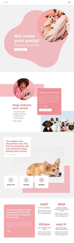 230 Pets & Animals HTML Templates