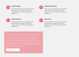 Grid repeater with gradient background Website Template