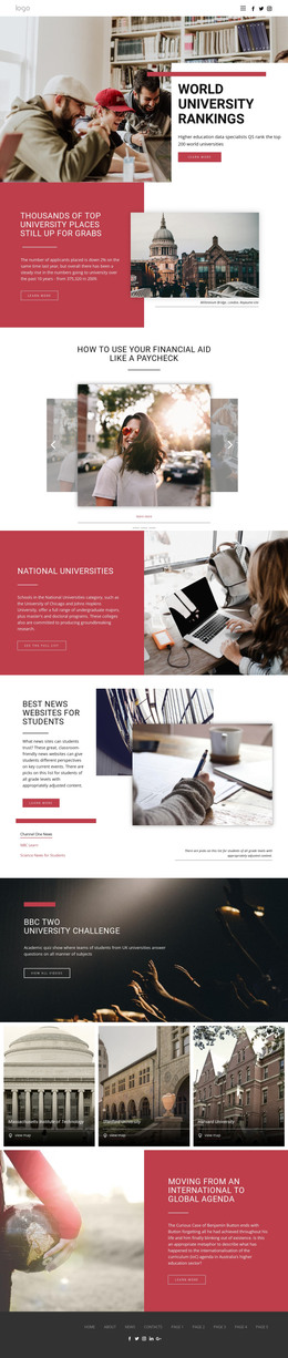 A good quality education HTML Template