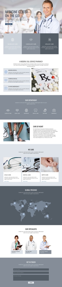 Medical One Page Templates