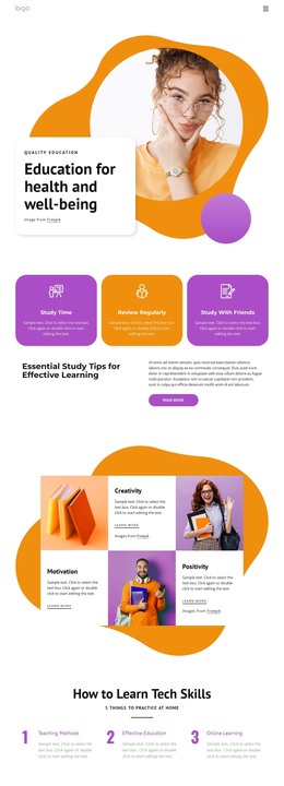 A good quality education HTML Template