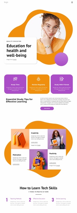 English education class Website Template
