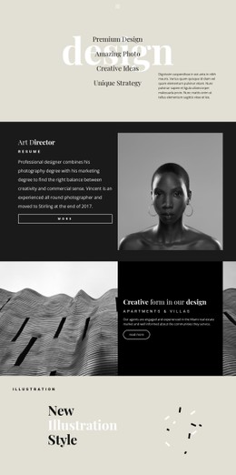 Amazing portfolio CSS Template