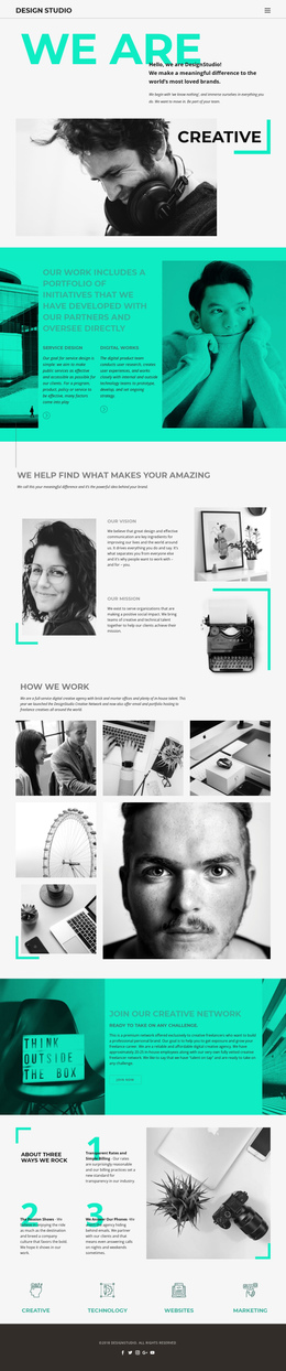 Fighting stereotypes in art One Page Template