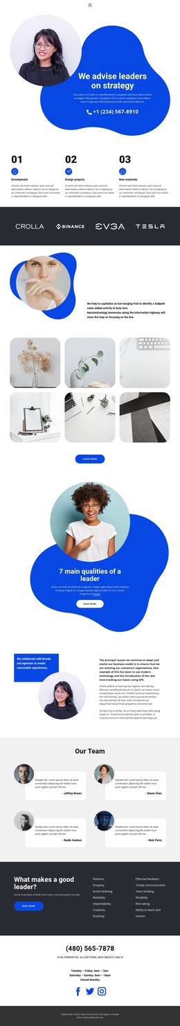 Innovative solutions and support HTML Template