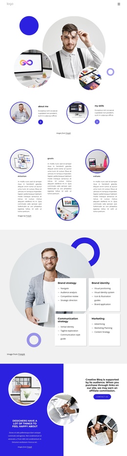 Amazing portfolio One Page Template