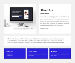 Web developer job profile One Page Template