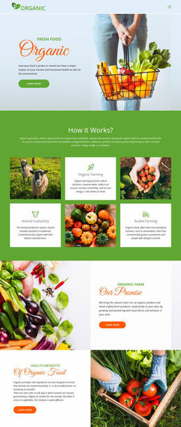 Food and catering services Web Page Design
