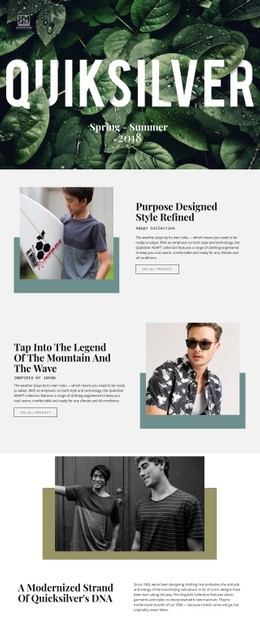 New collection CSS Template