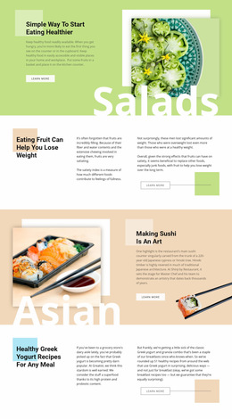 270 Food & Restaurant Web Page Designs