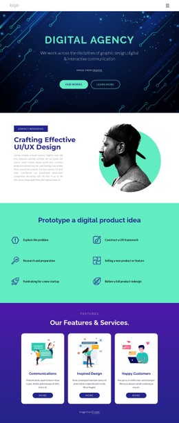 Creative designer portfolio CSS Template