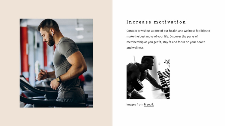 Increase motivation Website Template