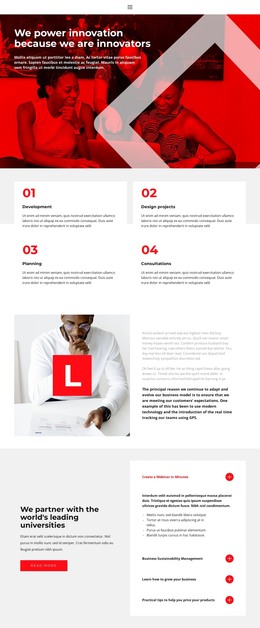 Successful financial strategy HTML Template