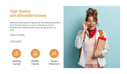 College library HTML Template