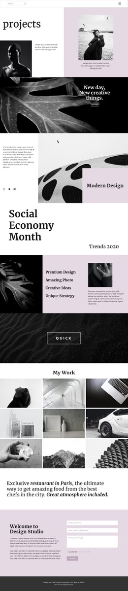 Amazing portfolio CSS Template