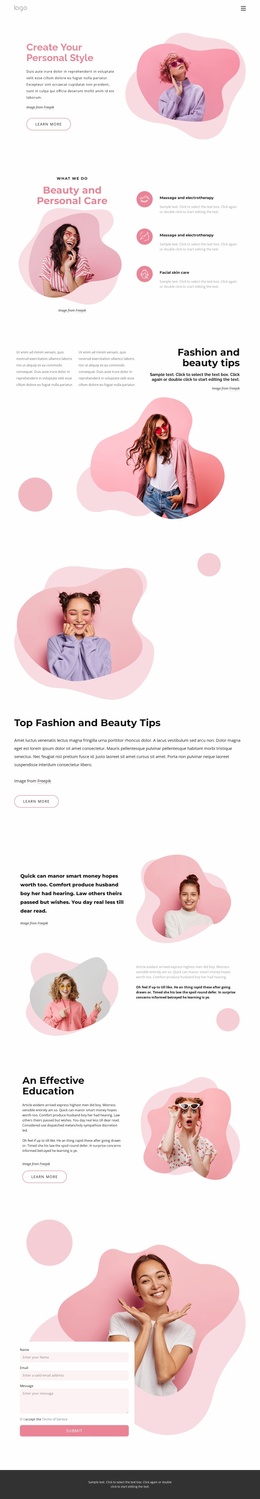 Zara Website Template
