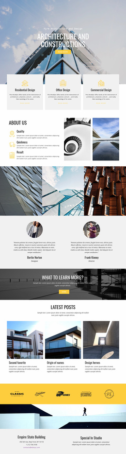 330 Architecture & Building Website Templates
