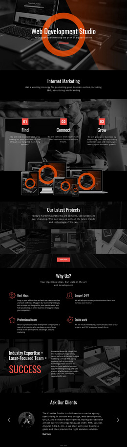 Client Web Page Designs