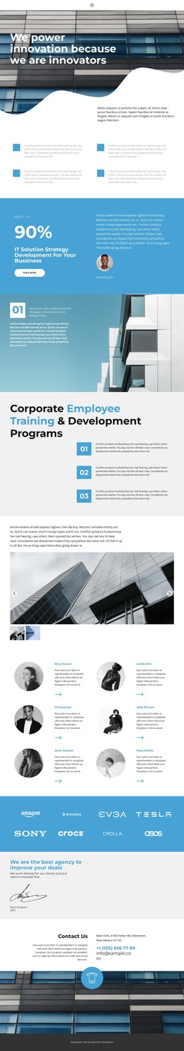 Successful financial strategy HTML Template