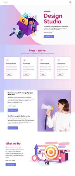 Photography studio CSS Template