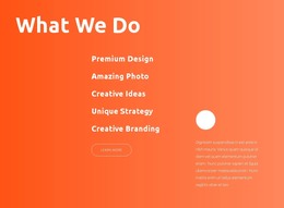 Web developer job profile HTML Template
