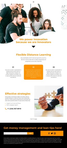 Successful financial strategy HTML Template