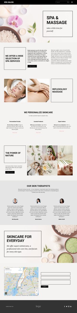 Curly hair salon CSS Template