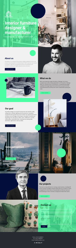 Design affects life HTML Template