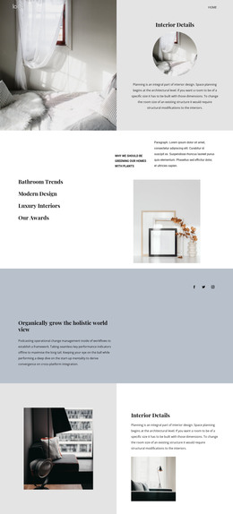 Design affects life HTML Template