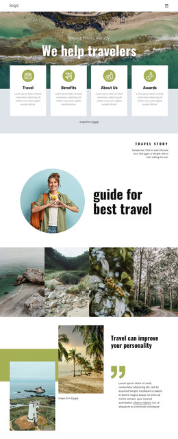 Travel Blog HTML Template