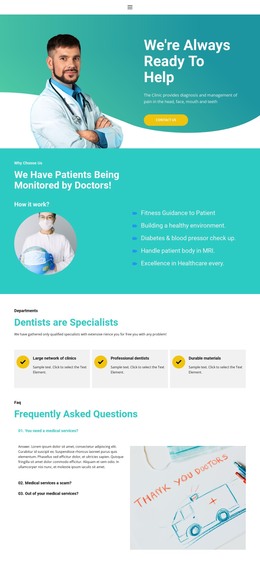 Diagnostic medicine HTML Template