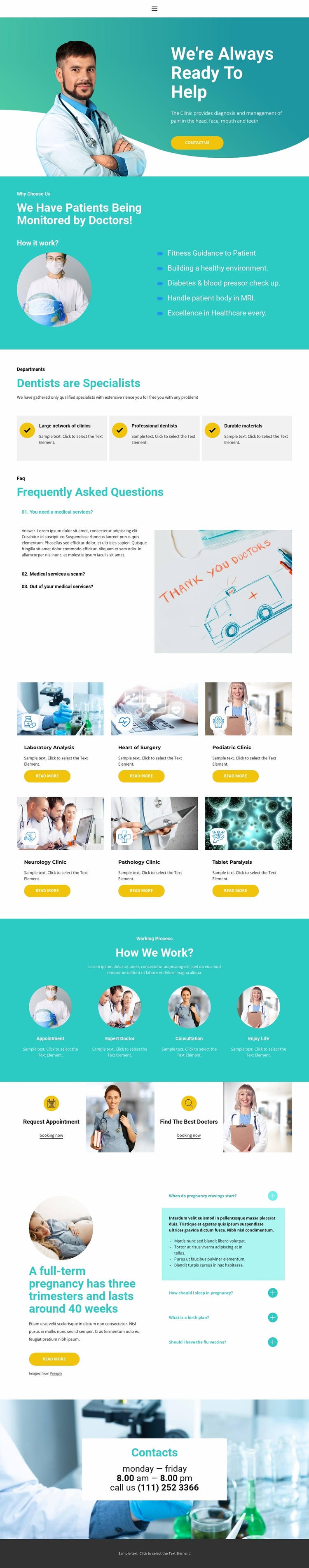 New medicine center Landing Page