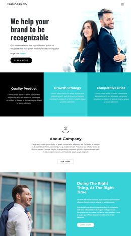 Business company Website Template