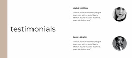 140 Testimonials Website Templates