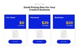 Pricing HTML Templates