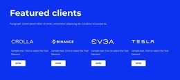 Our partners Website Template
