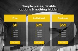 Pricing Templates