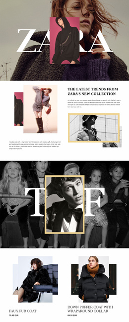 New collection Website Template